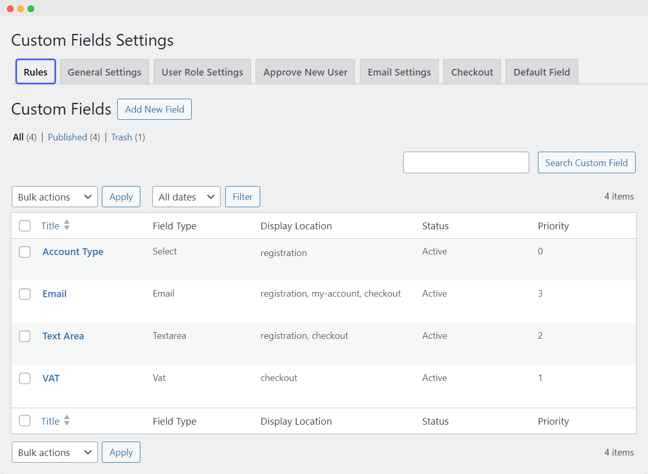 WooCommerce Custom Fields - Create Multiple Custom Fields
