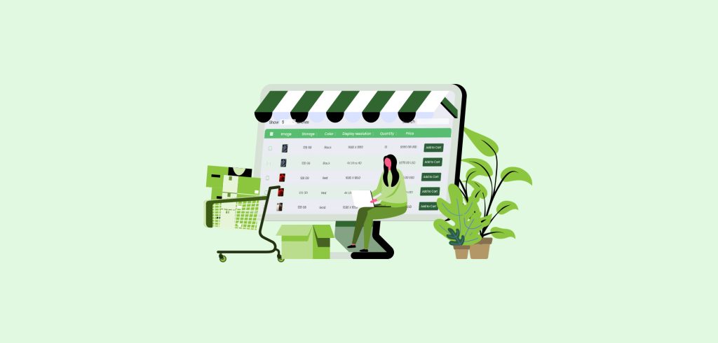 Benefits of Showing Products in a Table Listing Format on Shopify